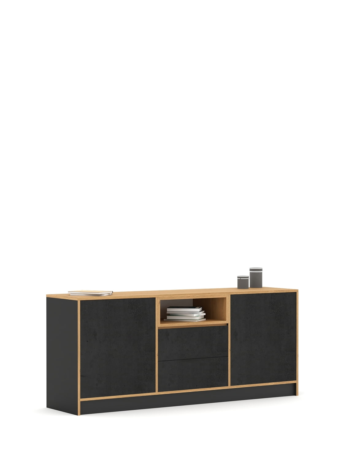 Komoda 180-2-45 Concrete Oak - Concrete Oak - Meblik