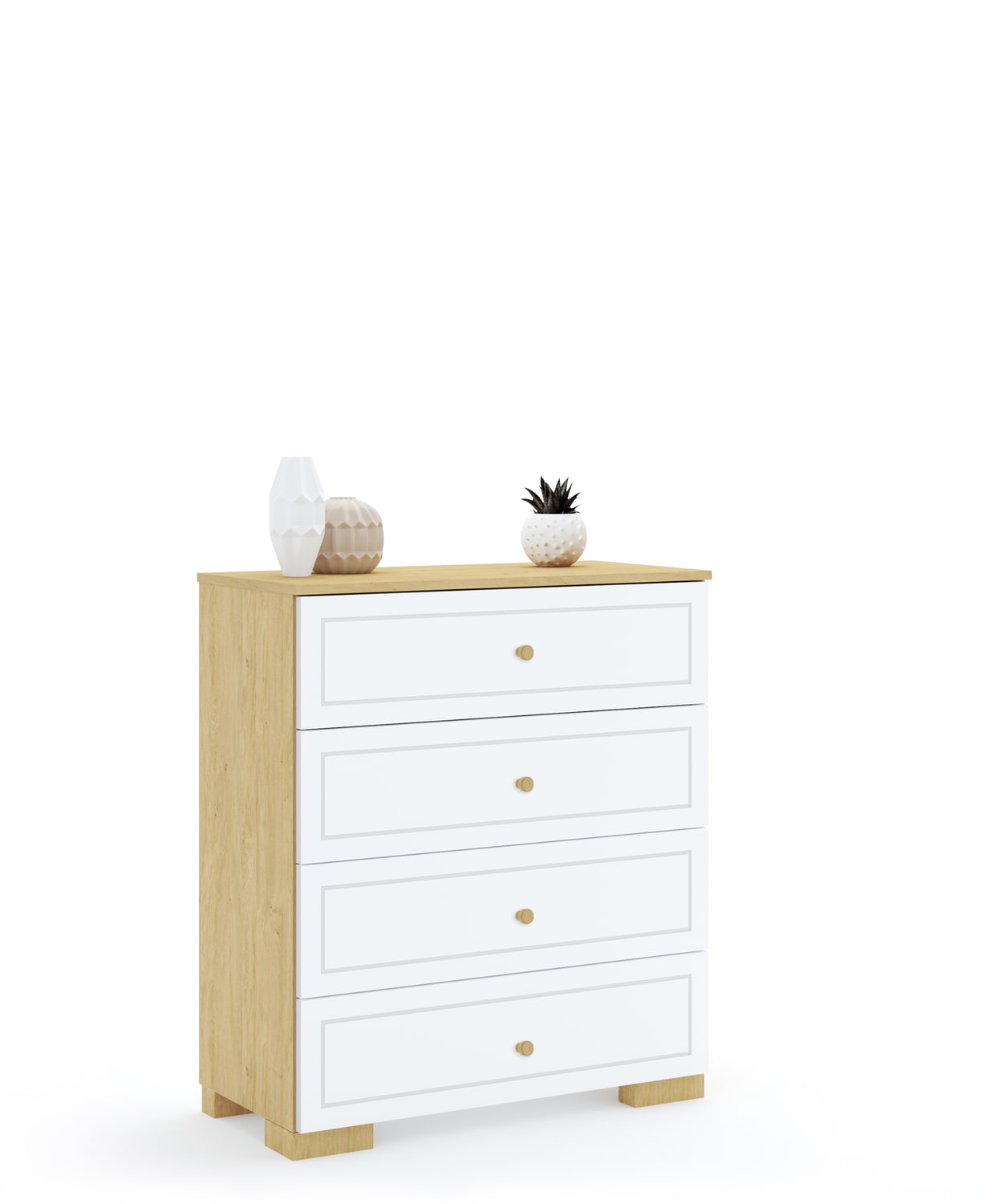 Komoda 90 Frame Oak White - Meblik