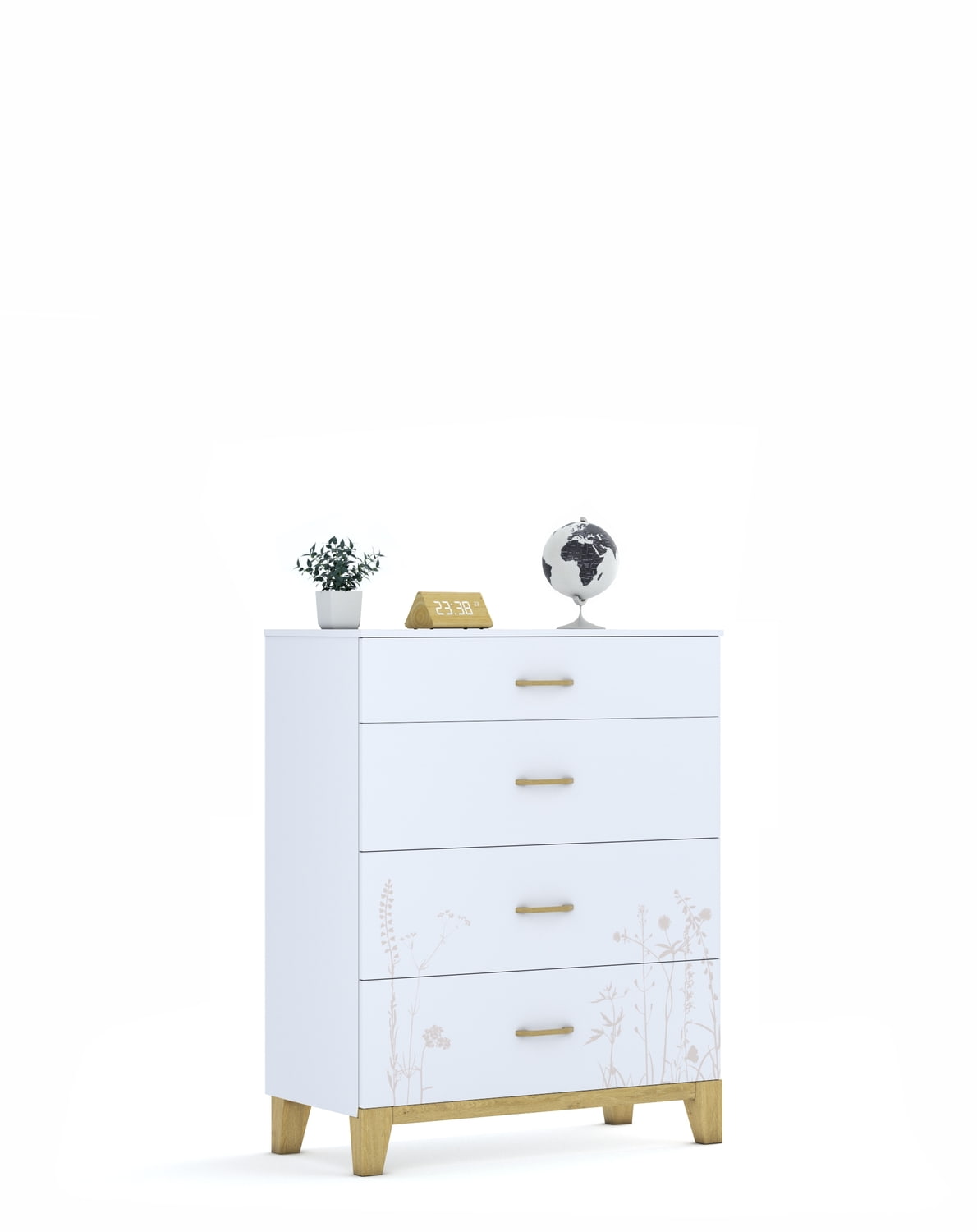 Komoda 90 Garden White - Meblik