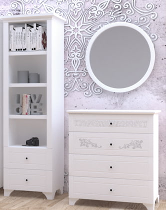 Balti rašomieji stalai - Meblik