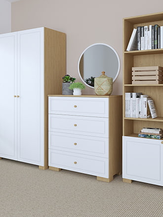 Balti rašomieji stalai - Meblik