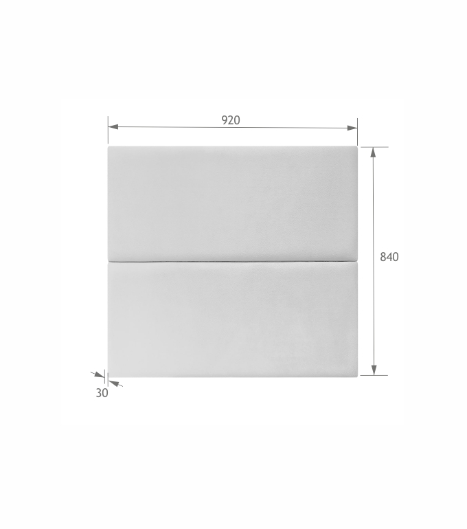 2-Panel 90 White - Meblik