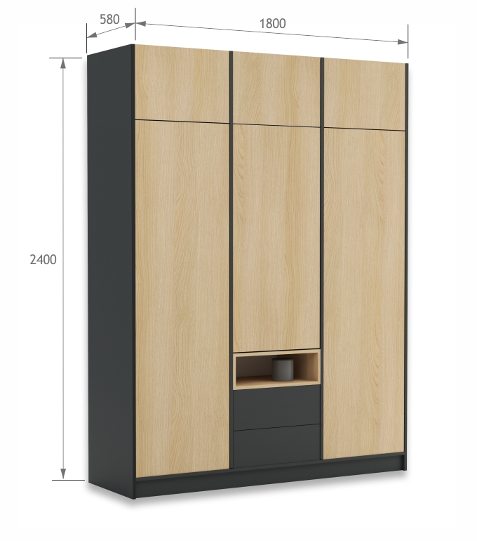 Spinta 180-2-60/240 Loft - Meblik