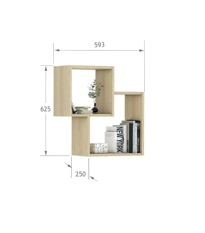 Lentynos DUO Oak Lindberg - Meblik